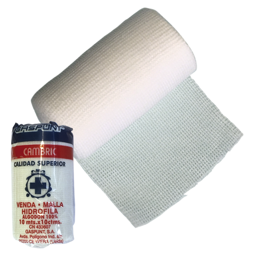 LIGADURA HIDROFILA CAMBRIC 10cm.x10m. | Disgan